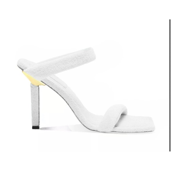 Good American | Shoes | Good American Terry Slip On Heel Sandals | Poshmark